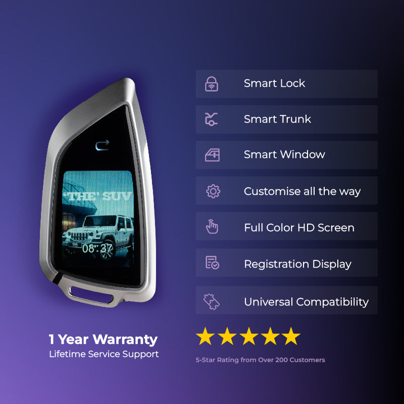 Blade Flip Smart Car Key | UHD Touchscreen, Keyless Entry, Anti Theft